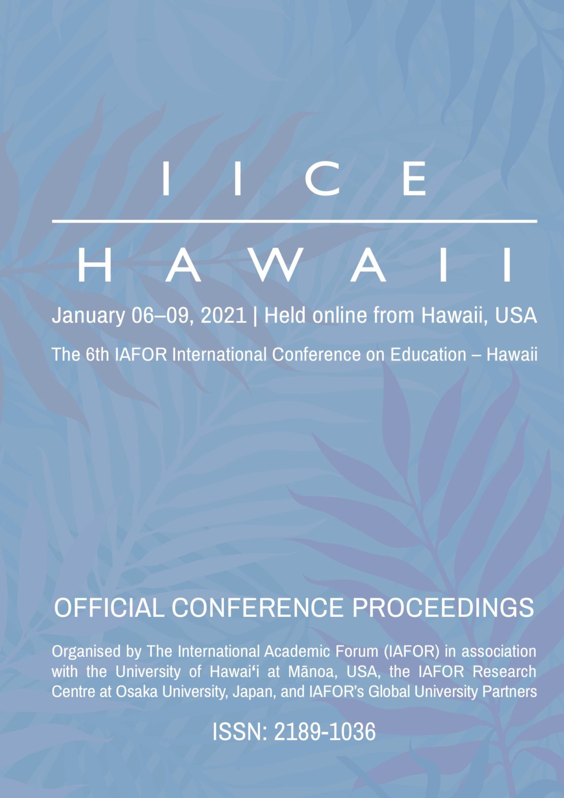 ISSN: 2189-1036 – The IAFOR International Conference on Education ...